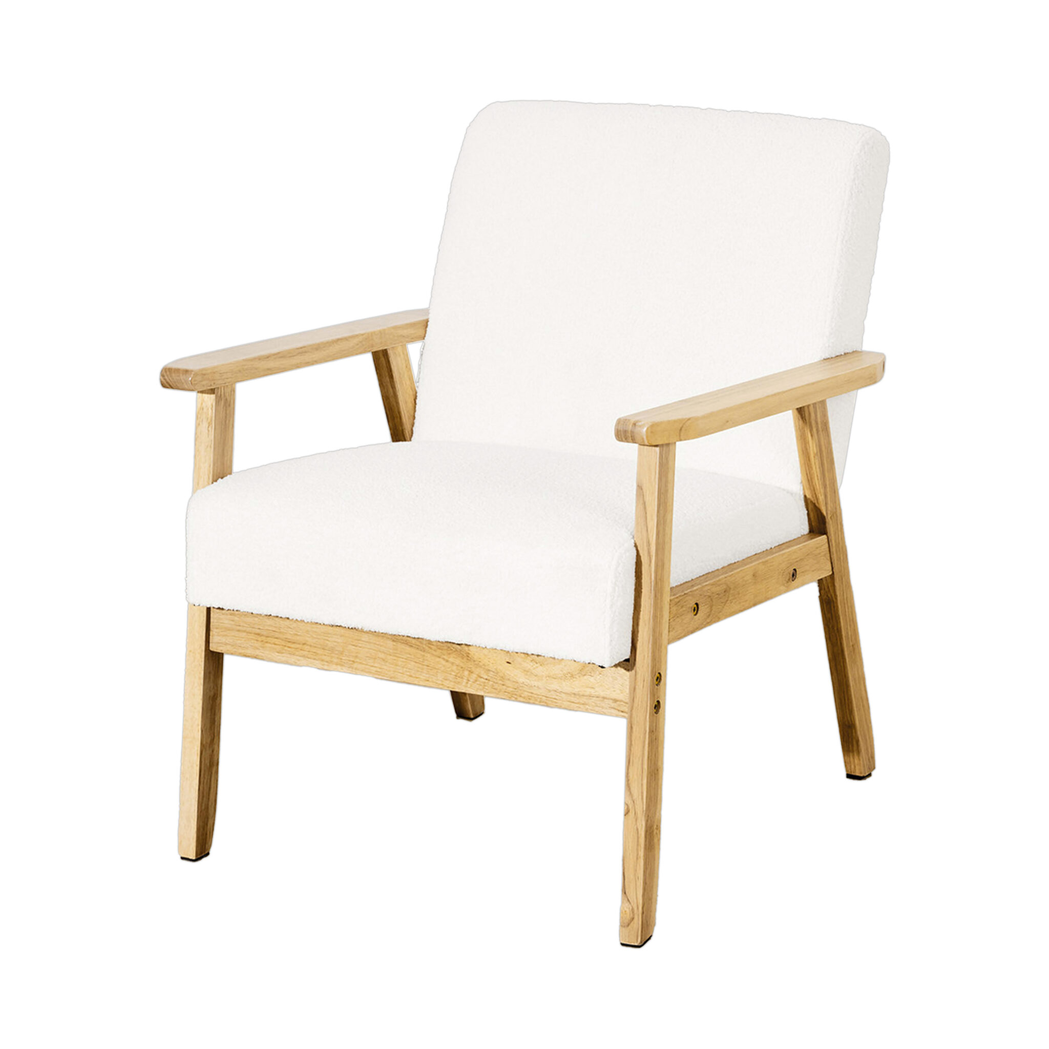 Timber Boucle Chair - Luxe Occasions